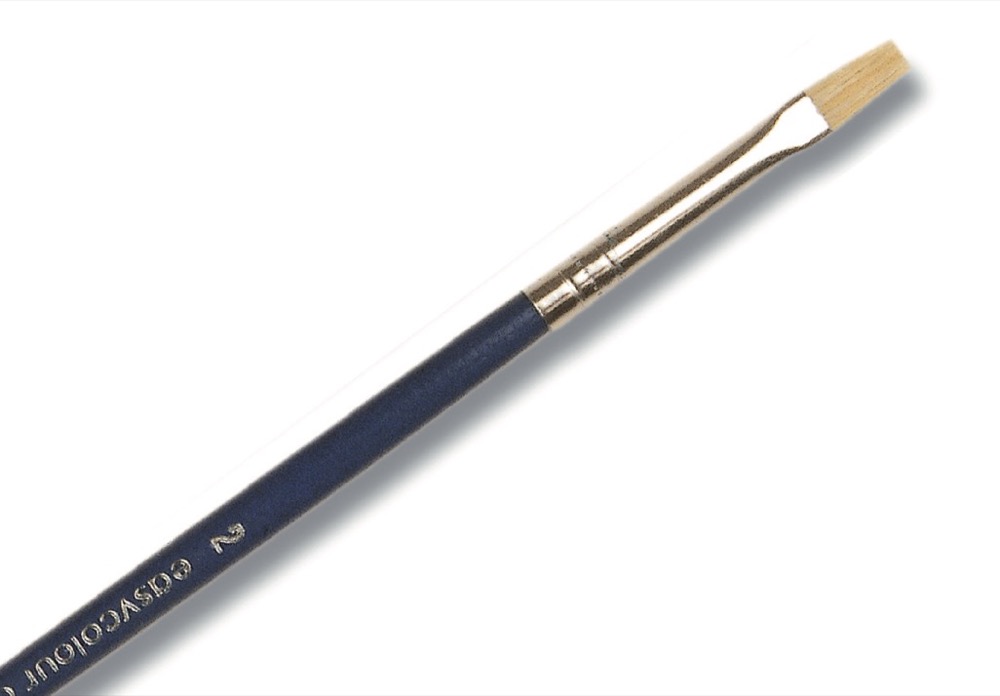 CMP Primo Artist Brush Flat tip No.2, in pure bristle PQ2